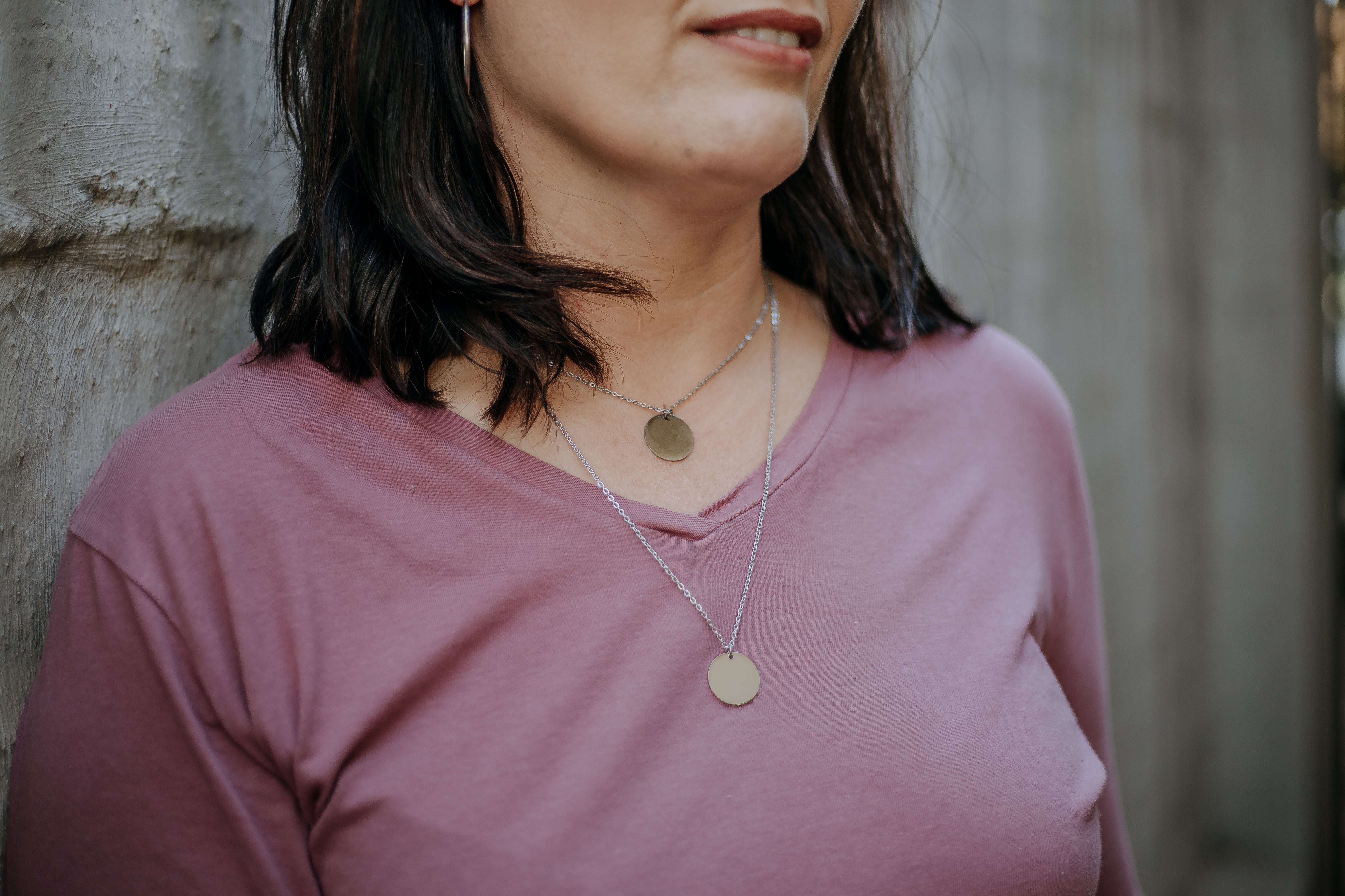 Disk necklaces