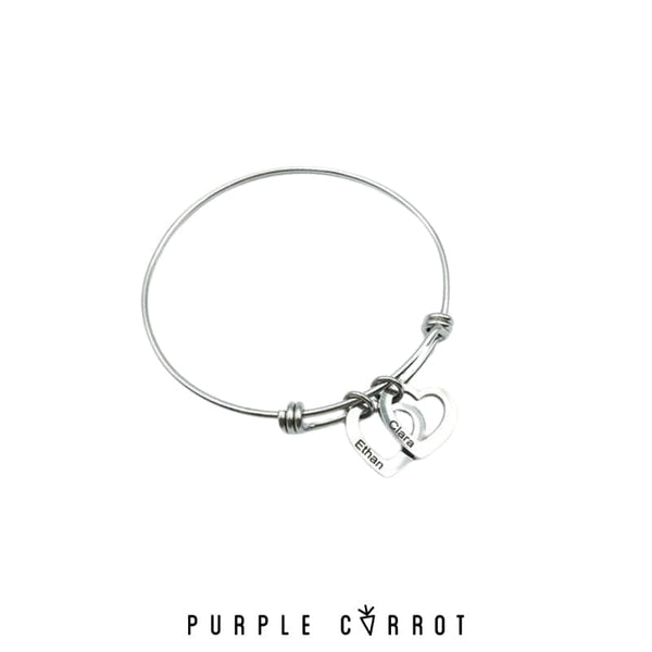 Couple Love Bangle - Purple Carrot