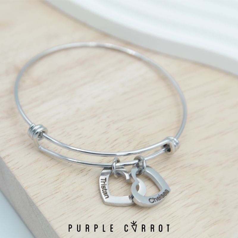 Couple Love Bangle - Purple Carrot