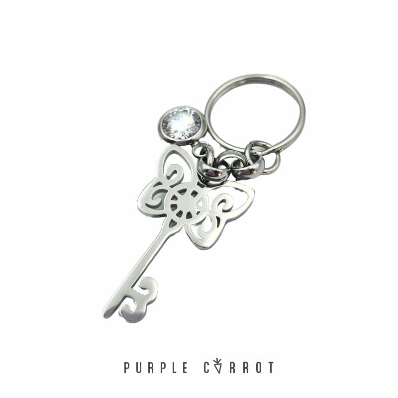 Butterfly-key Keychain - Purple Carrot
