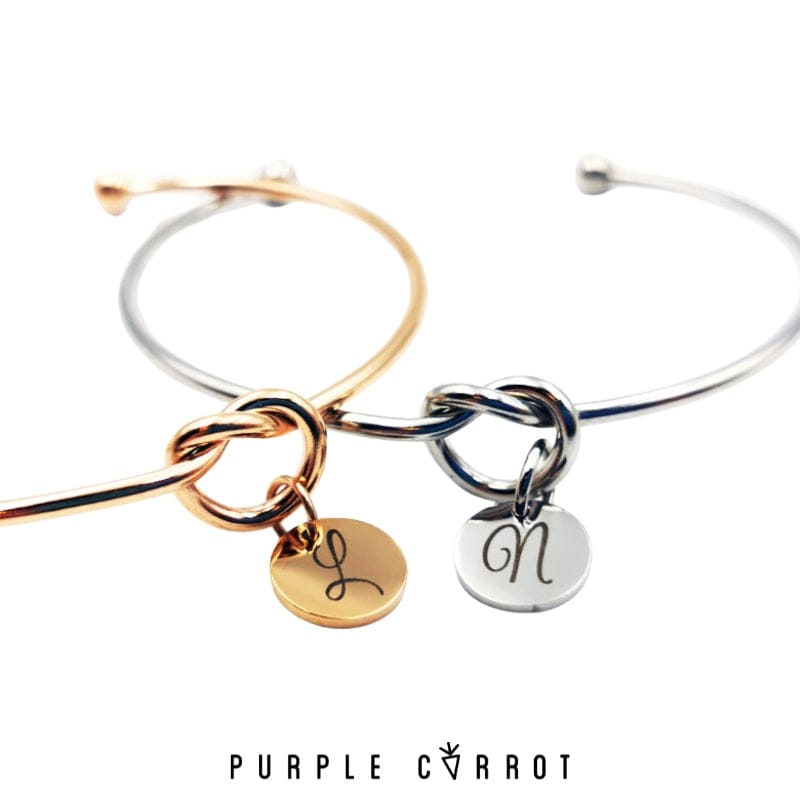 Infinity Knot Bangle - Purple Carrot