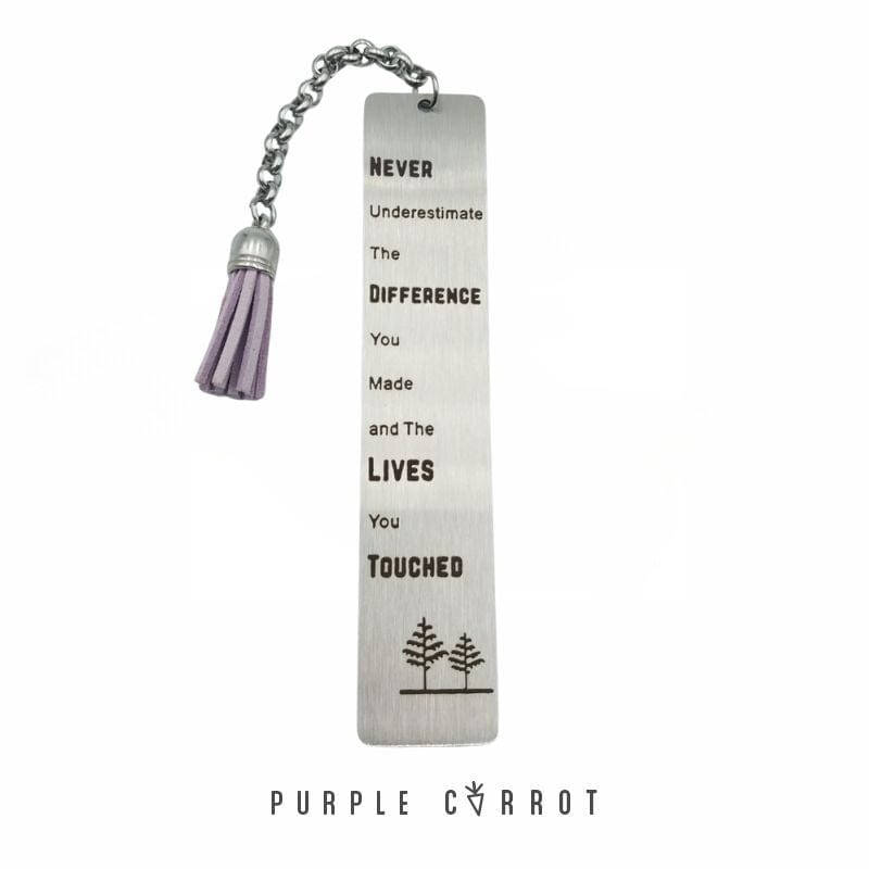 Personalized Bookmarks - Purple Carrot