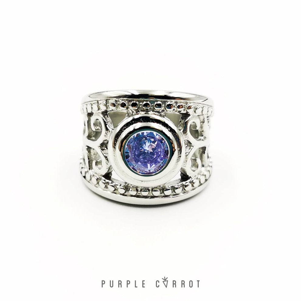 Coloured Round Stone ring